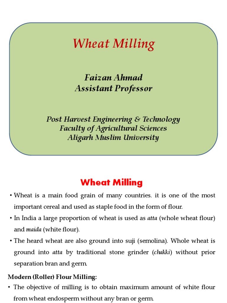 Wheat Milling | PDF | Flour | Wheat
