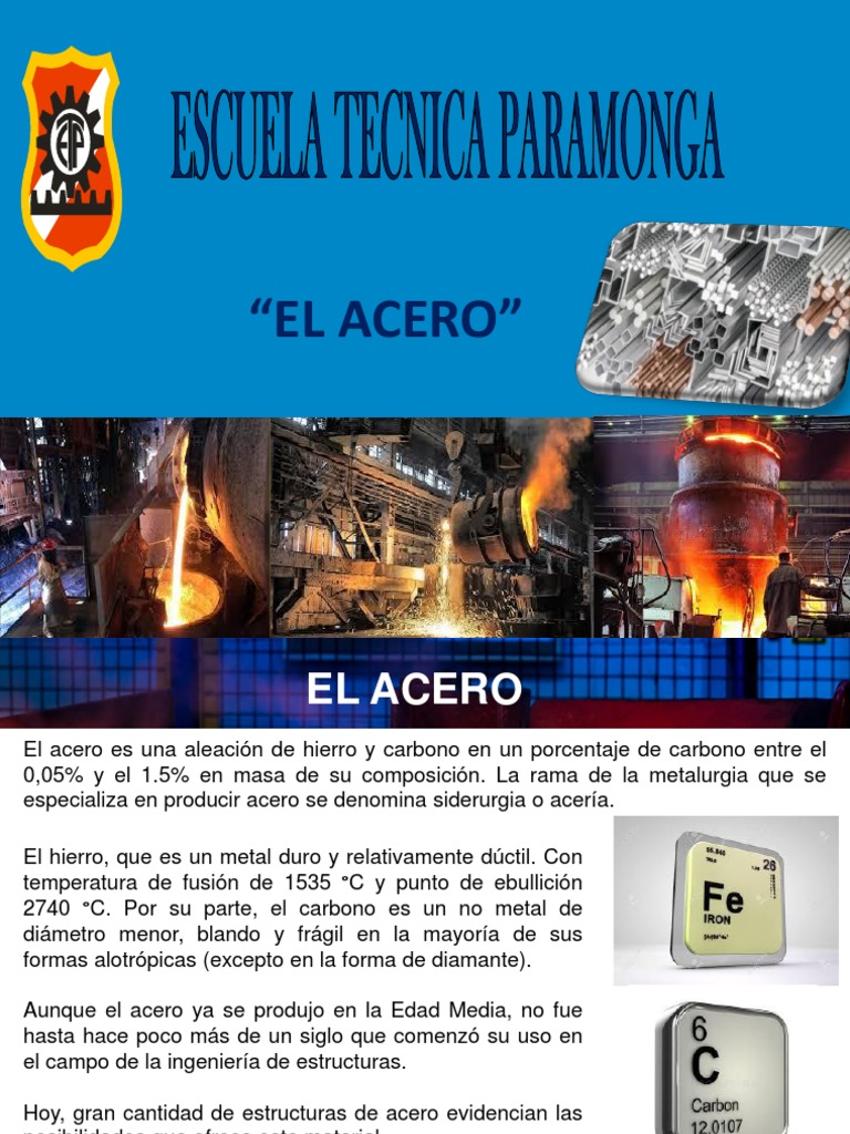 El Acero | PDF | Acero | Hierro