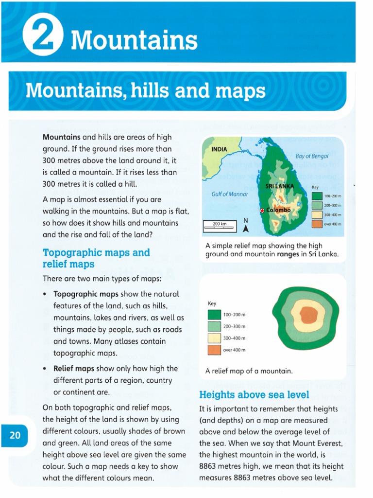 Chapter 2 Mountains - Primary 5 Geography | PDF