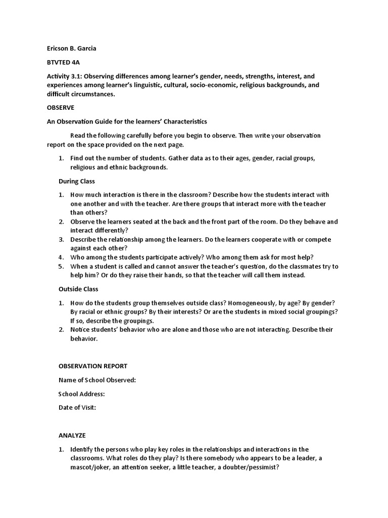 fs1 Ep 3 | PDF | Learning | Teaching Method