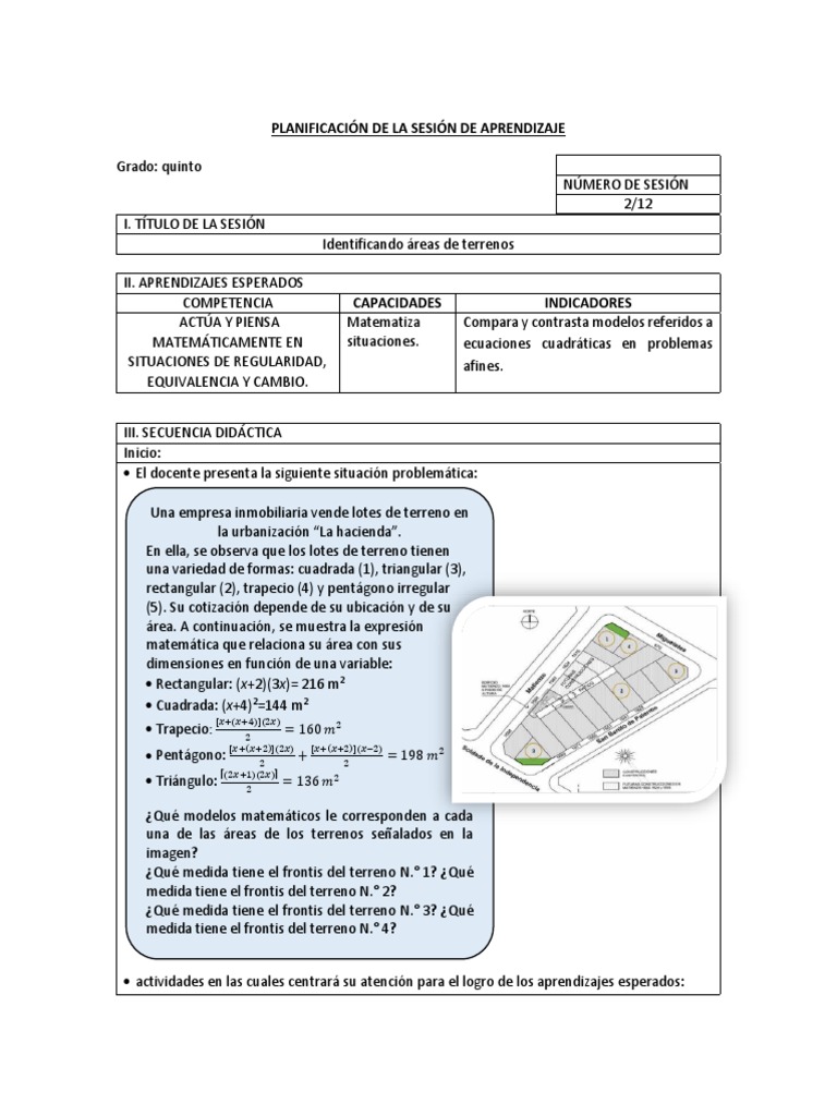 Mat5 4 B Sesion 02 Pdf Ecuaciones Ecuación Cuadrática