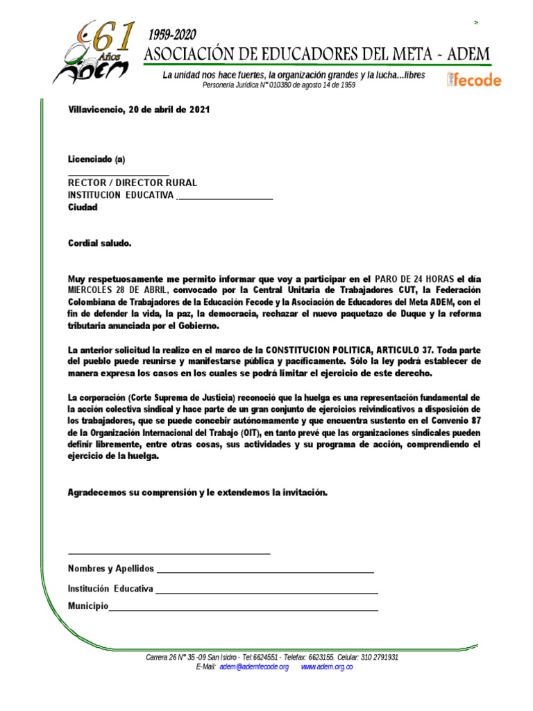 Formato Rector | PDF