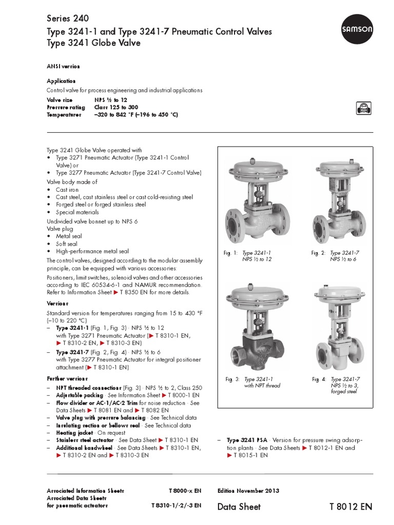 Samson 3241 Over View | PDF | Valve | Building Engineering