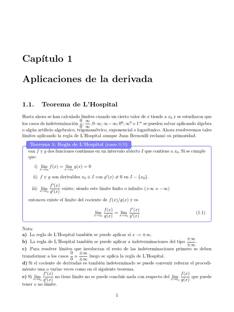 Aplicaciones de la derivada y el estudio del comportamiento de funciones | PDF | Derivado ...