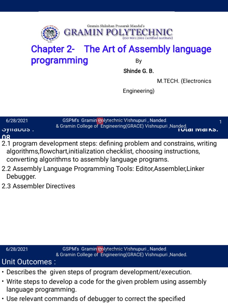MIC Chapter 2 | PDF | Assembly Language | Programming