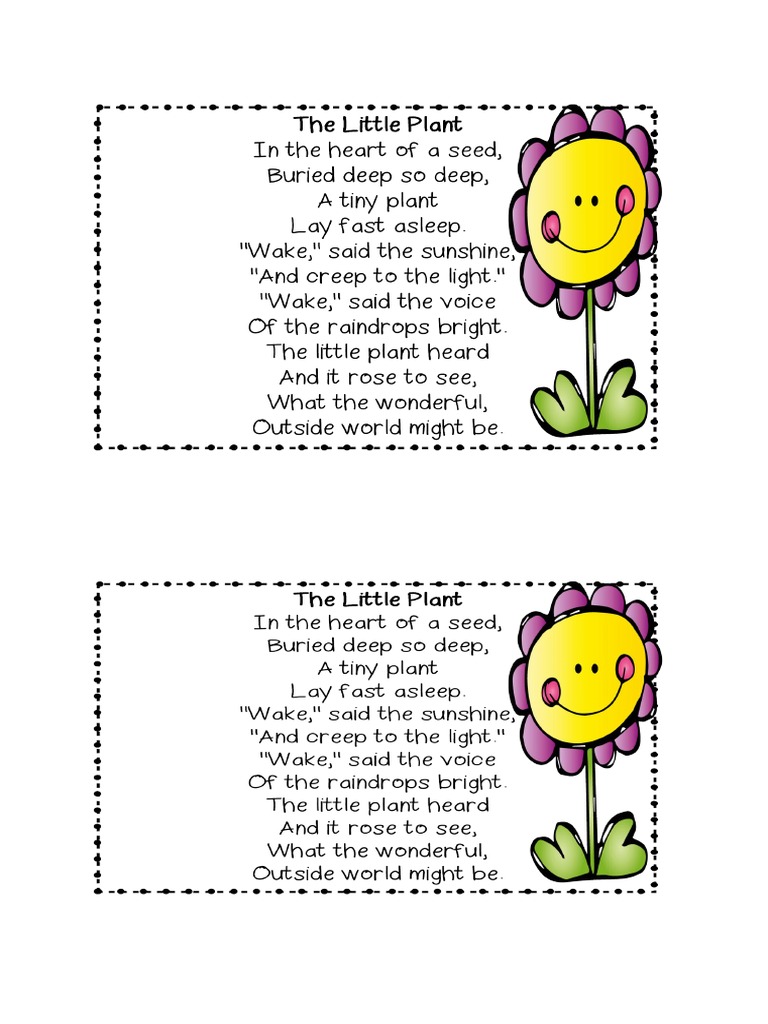 Poem-The Little Plant | PDF