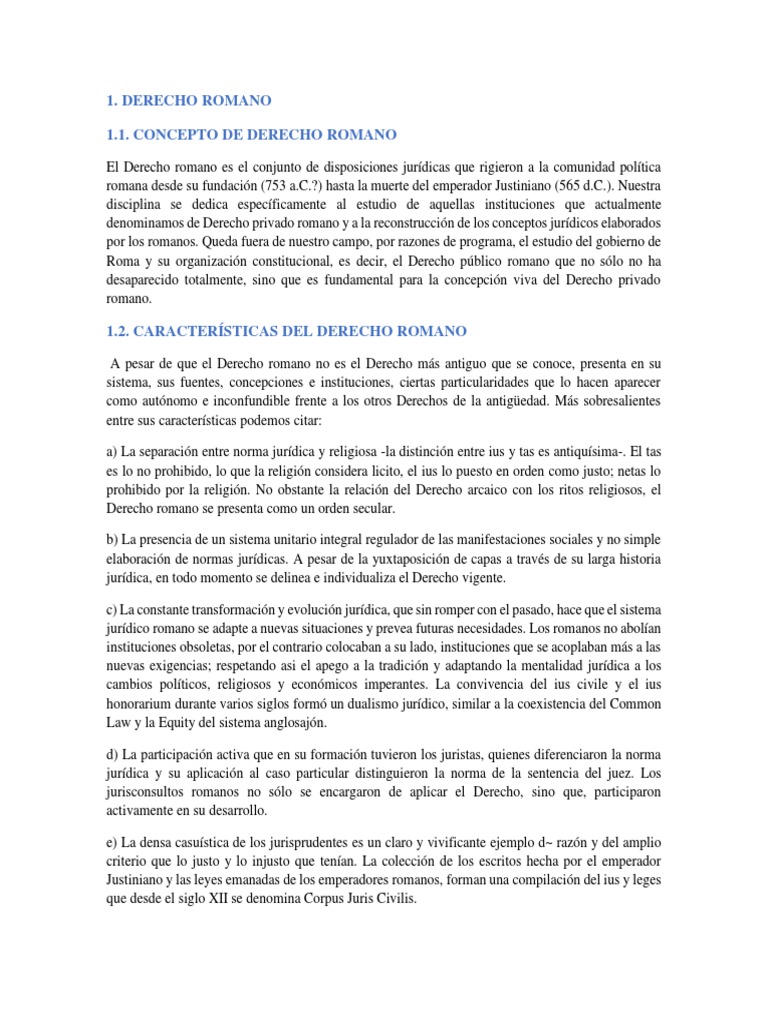 Introducción al Derecho Romano | PDF | Ley romana | Justicia