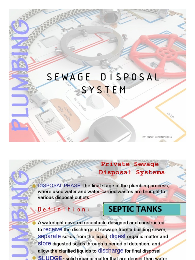 Sewage Disposal System | PDF | Sanitary Sewer | Sewage Treatment