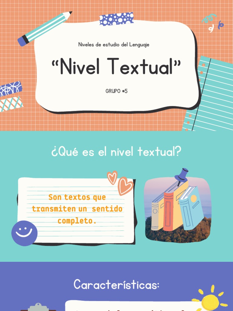 Nivel Textual. | PDF | Artes del Lenguaje y Comunicación | Estudios de ...