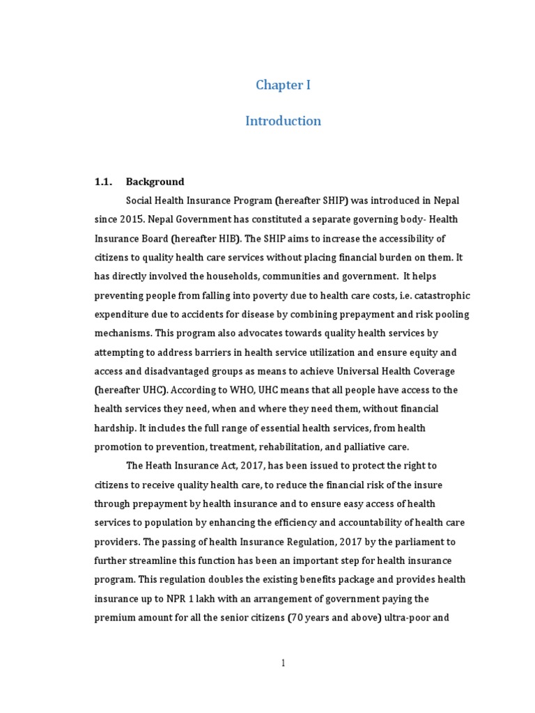 05 - Main Report HIB Final | PDF | Insurance | Health Care