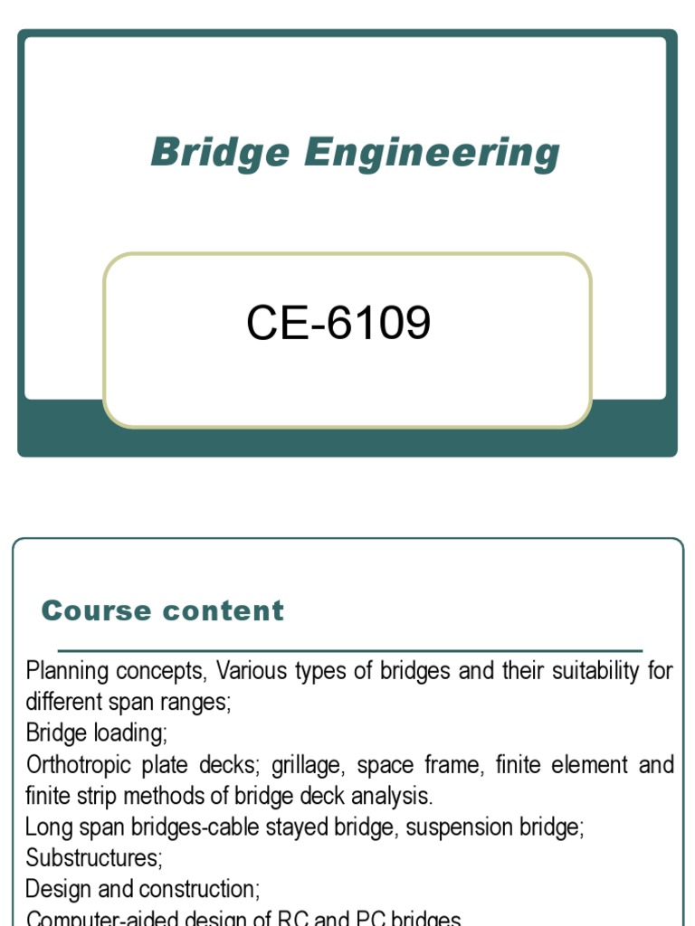 Comprehensive Guide to Bridge Engineering | PDF | Bridge | Truss