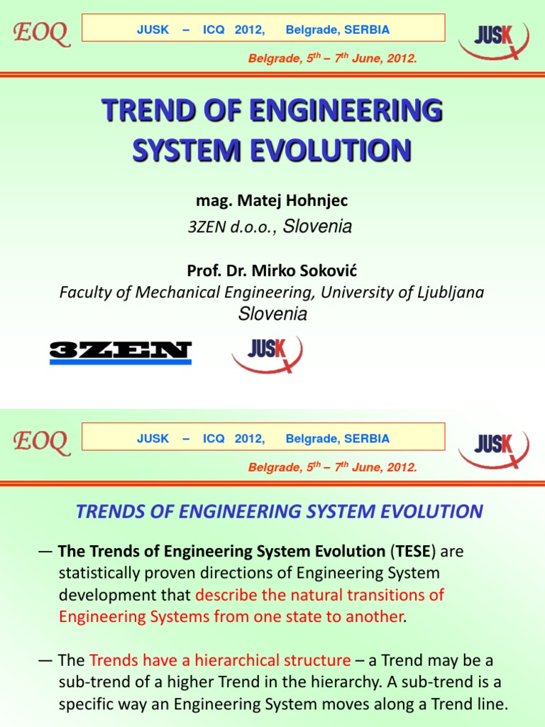 3 Trend of Engineering System Evolution | PDF | Logistic Function ...