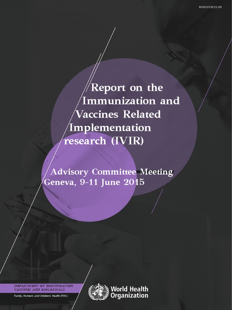 WHO IVB 15.09 Eng | PDF | Vaccines | Epidemiology