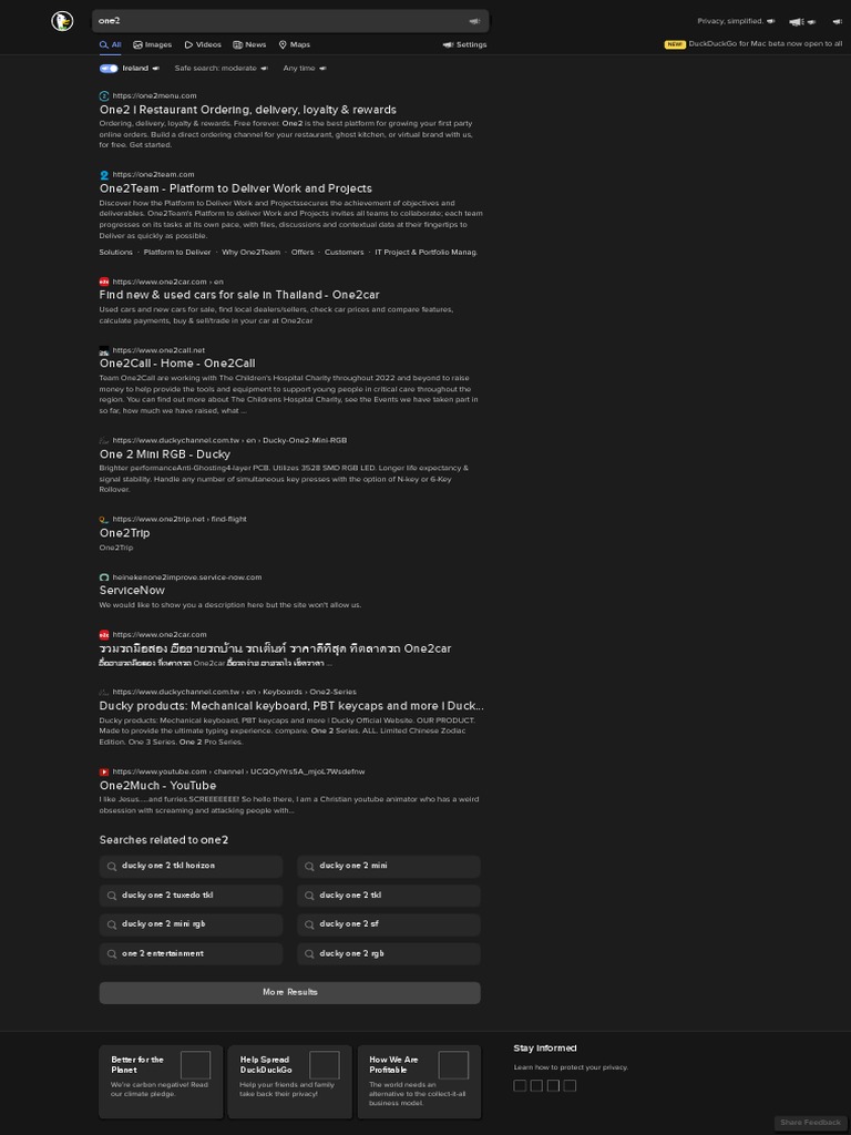 One2 at DuckDuckGo | PDF | Communication | Computing