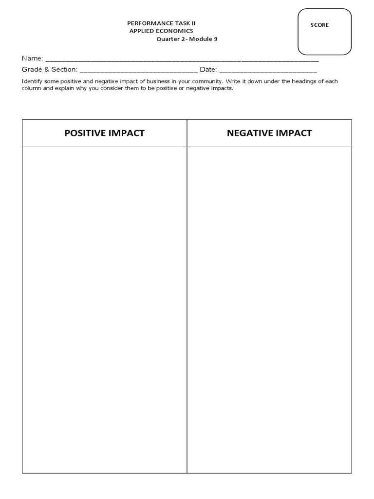 Performance Task II Quarter 2 | PDF