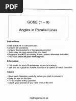 GCSE Exam Questions Angles in Parallel Lines | PDF | Triangle | Angle