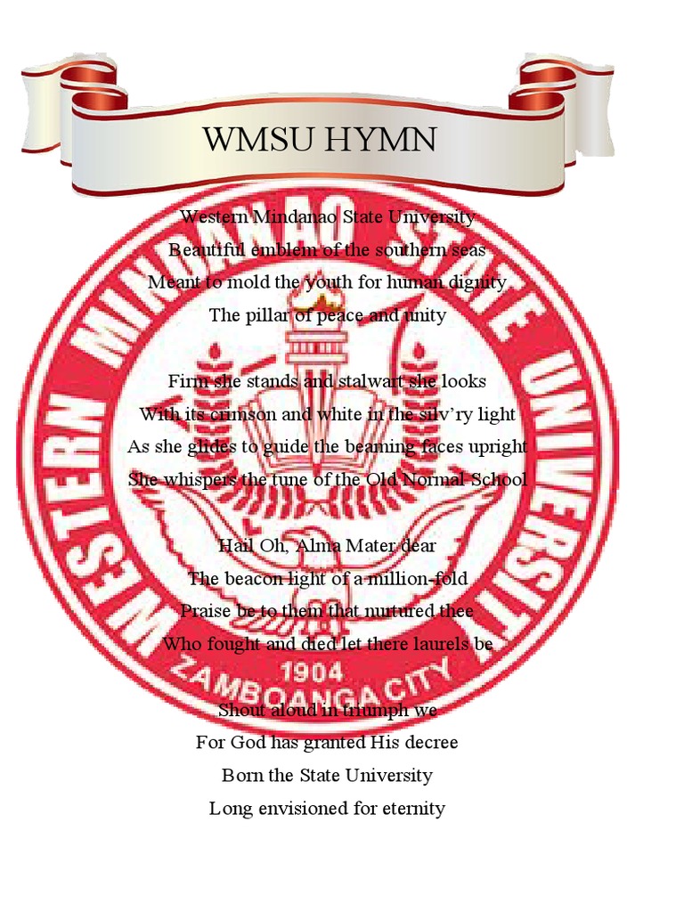 Wmsu Hymn | PDF