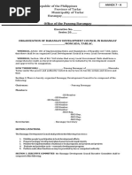 BDP Message of The Punong Barangay | PDF