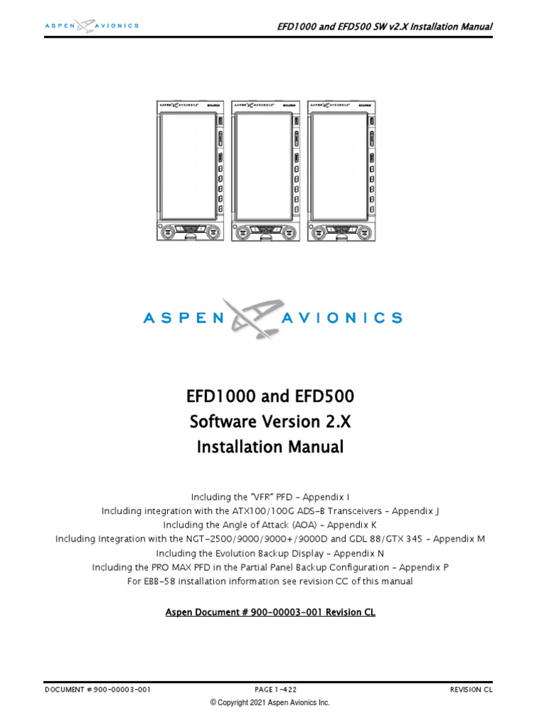 900-00003-001 CL EFD1k-5c SW2 X Instl Manual | PDF | Specification ...