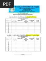 Criteria For Judging (Production Number) | PDF