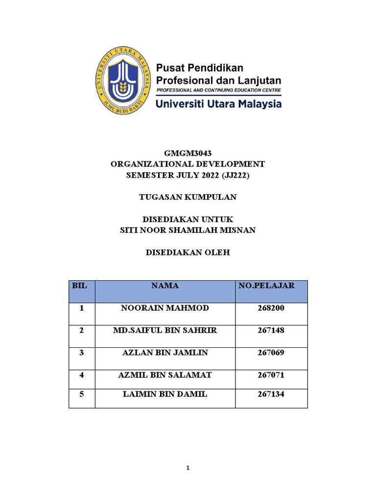 GMGM3043 Tugasan Kumpulan | PDF