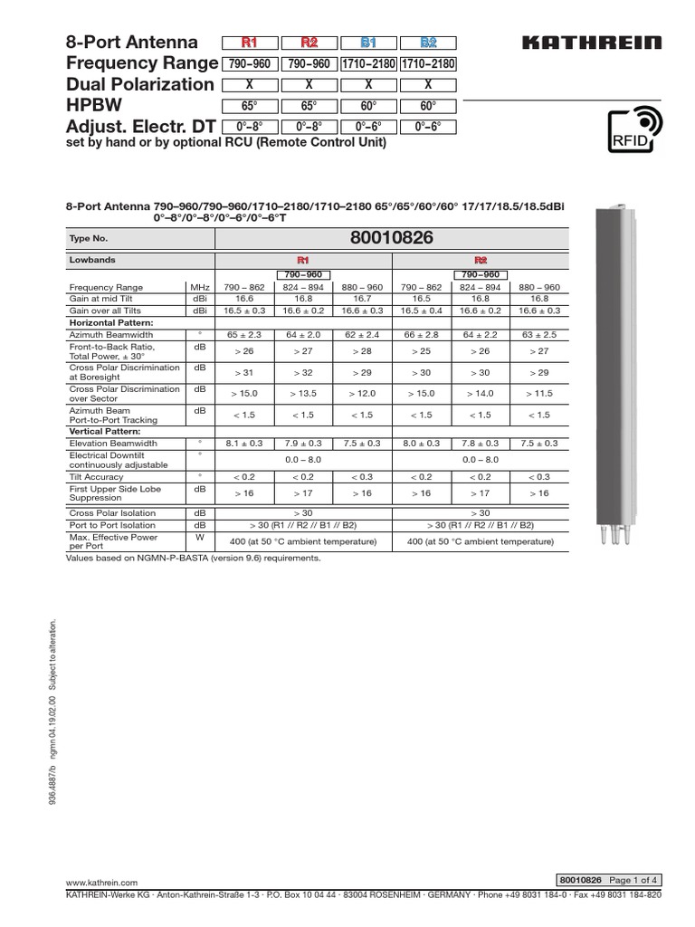 Datasheet 80010826 | PDF | Electrical Engineering | Electronics