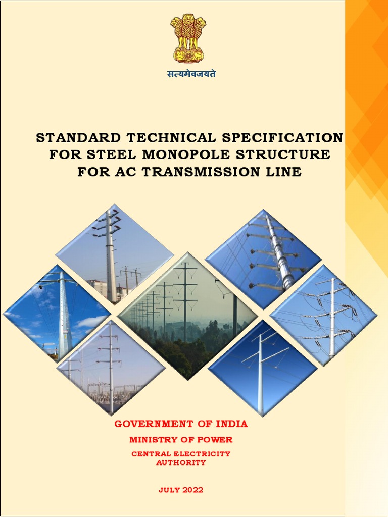Standard Technical Specification For Steel Monopole Tower | PDF ...