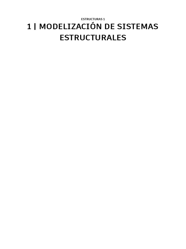01 - Modelizacion de Sistemas Estructurales | PDF | Elasticidad (Física ...
