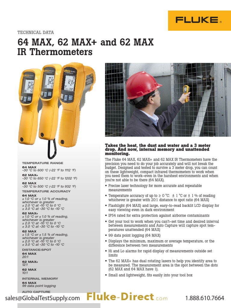 64 Max Datasheet | PDF | Metrology | Equipment