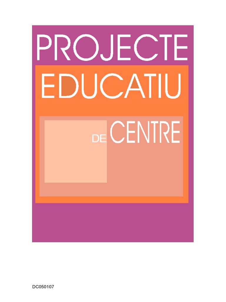 Projecte Educatiu | PDF