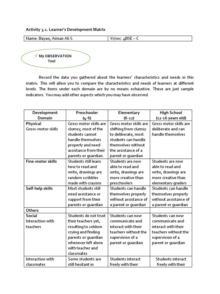 Ep 3 | PDF | Cognitive Development | Thought