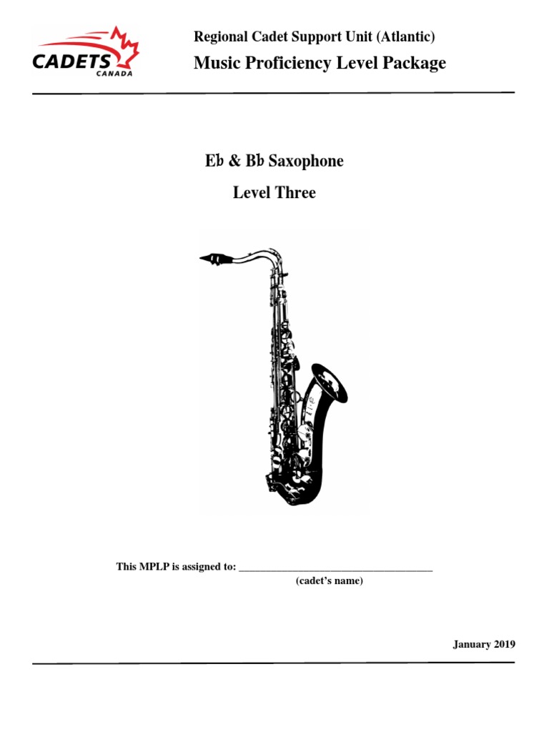Music Proficiency Level Package - Saxophone Three | PDF | Teaching ...