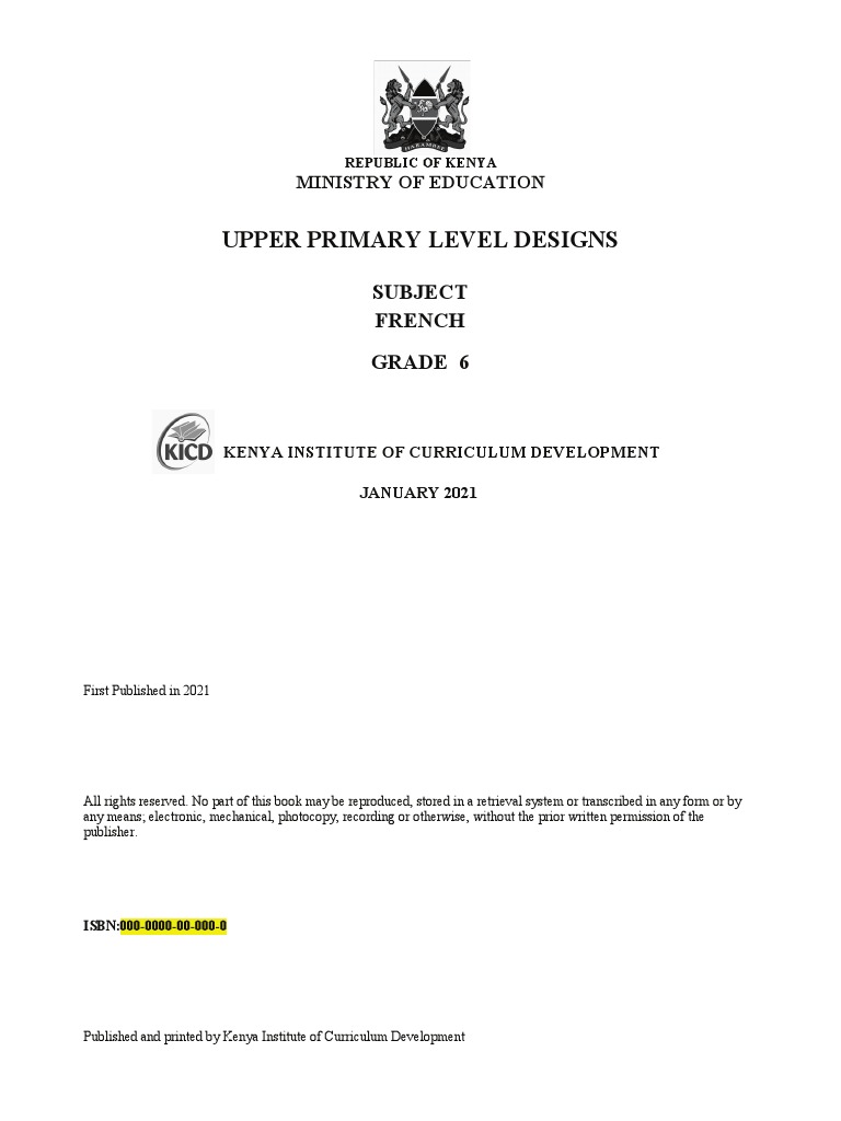 FRENCH Grade 6 Unlocked | PDF | Curriculum | Learning