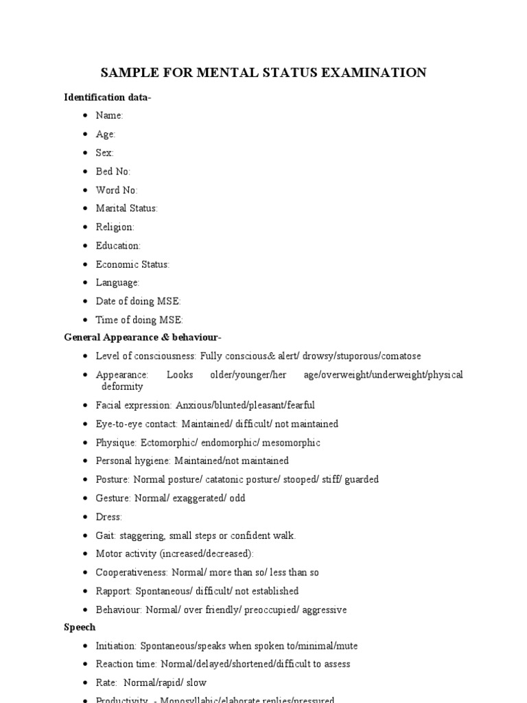 Format MSE | Download Free PDF | Mental Processes | Behavioural Sciences