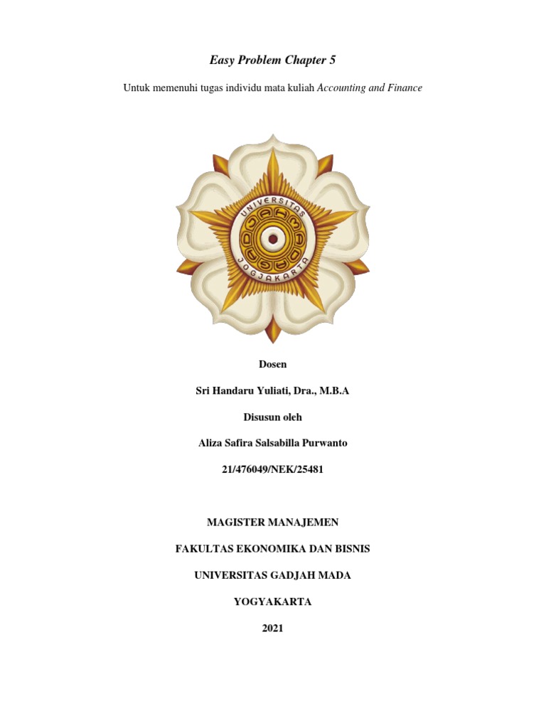 Easy Problem Chapter 5 | PDF | Present Value | Interest