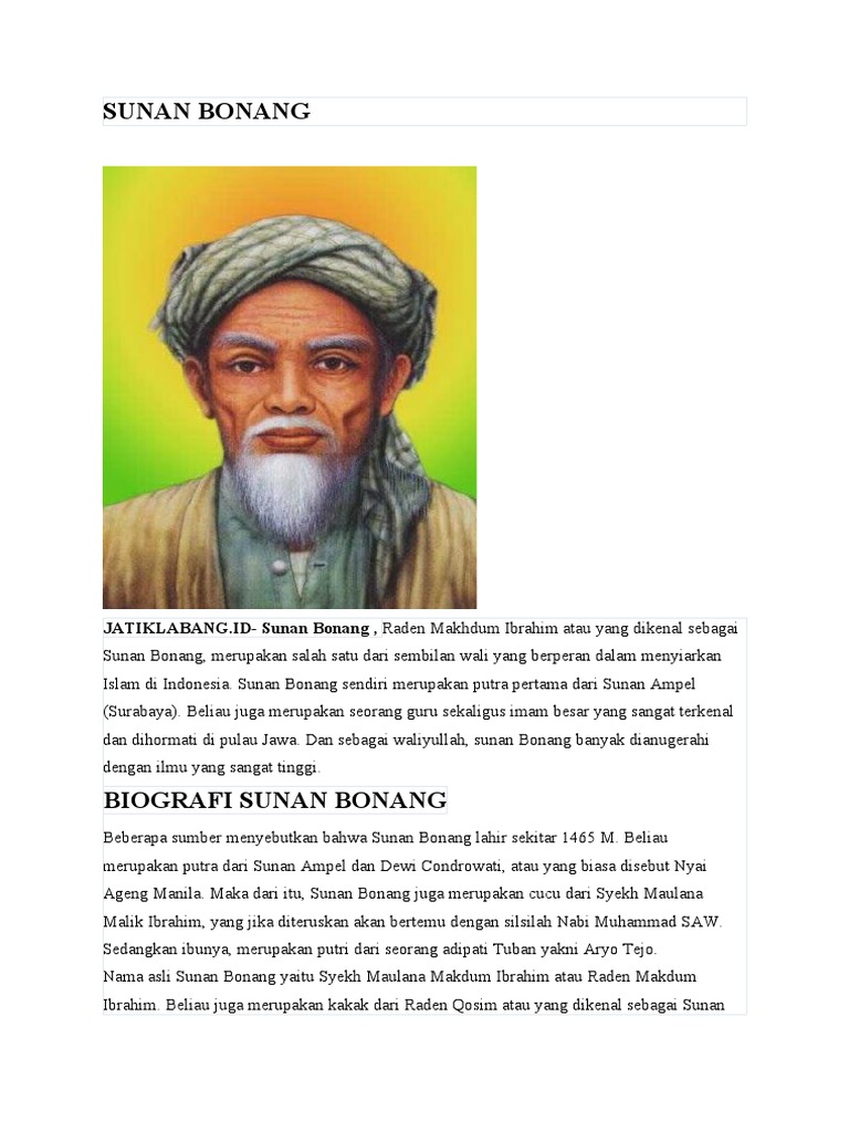 Sunan Bonang | PDF