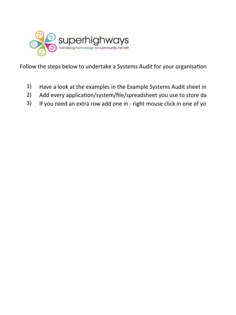 Systems Audit Template | PDF | Databases | Microsoft Excel