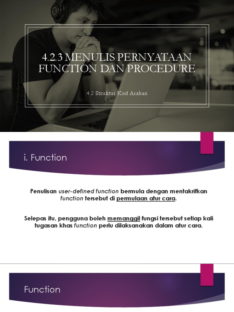 4.2.3 Menulis Pernyataan Function Dan Procedure | PDF