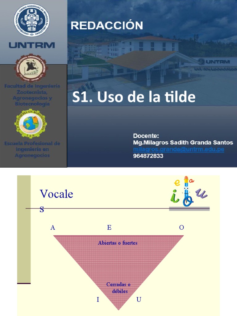 s2. Uso de La Tilde | PDF | Lingüística | Voz humana