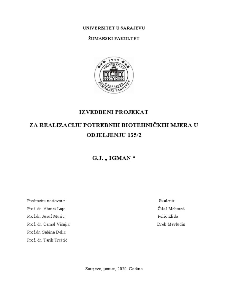 Izvedbeni Final | PDF