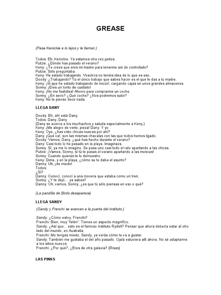 05 - Seniors - Grease | PDF | Arte