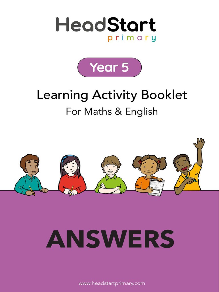 Y5 Activity Booklet - ANSWERS (L) | PDF