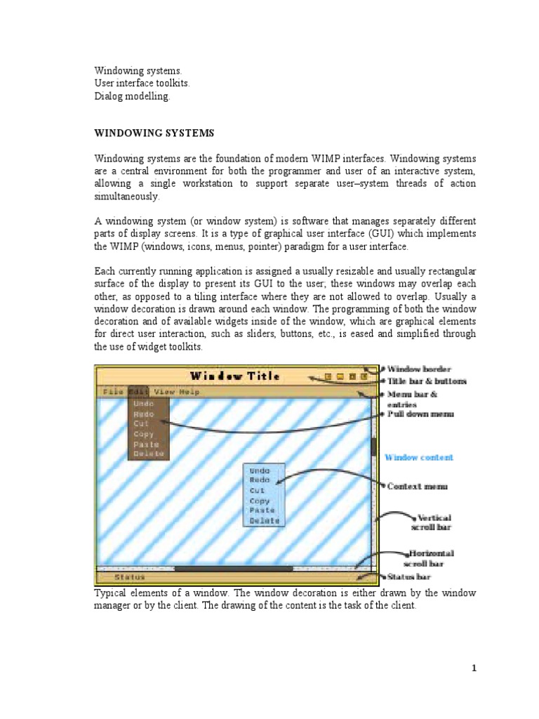 Windowing Systems | PDF | Computer Engineering | Software Development
