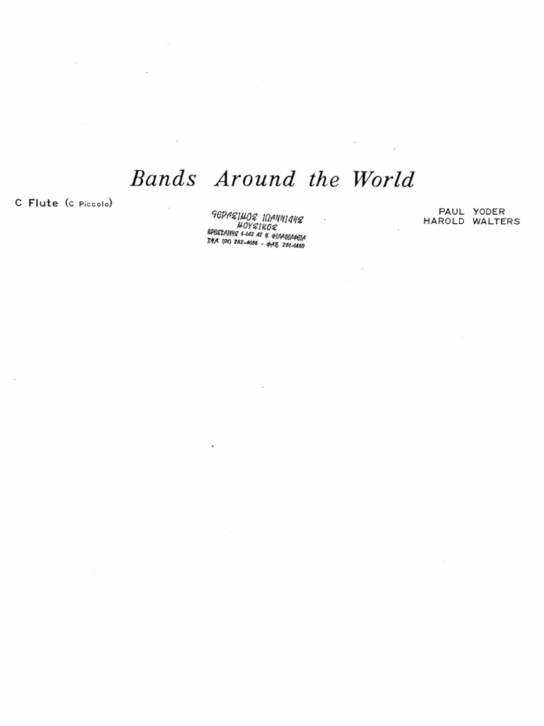 Bands Around The World - Parts | PDF