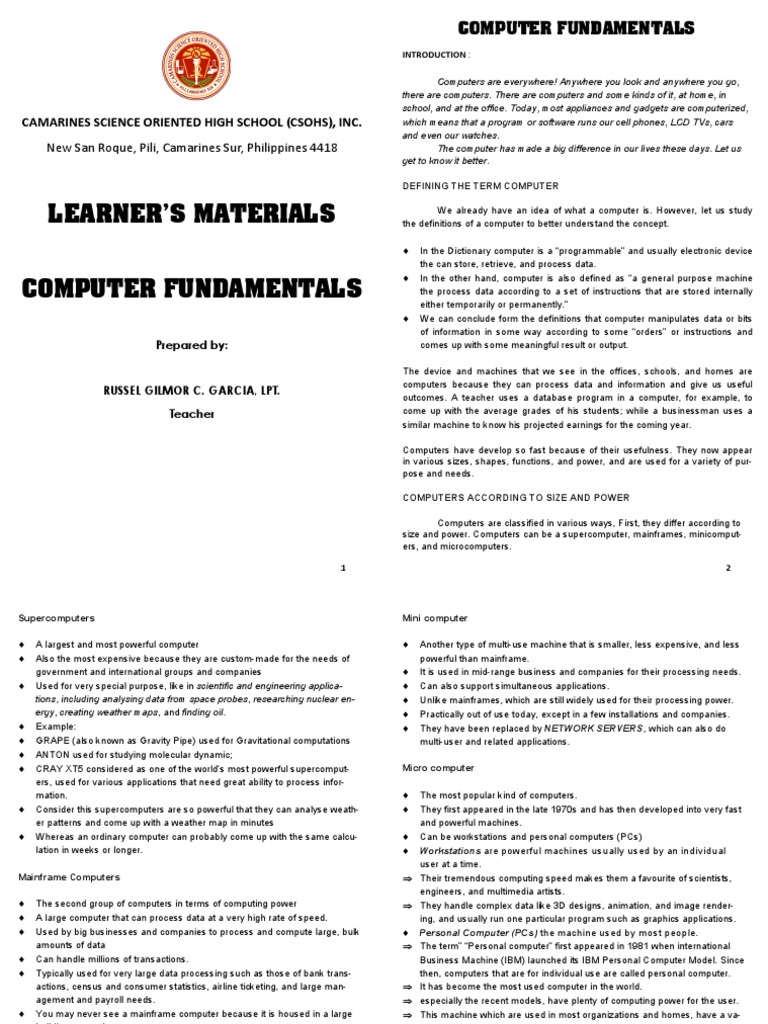 M5 Comp 1 | Download Free PDF | Personal Computers | Desktop Computer