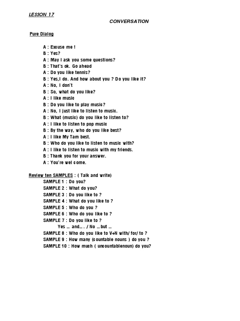 Lesson 17 | PDF | Syntax | Grammar