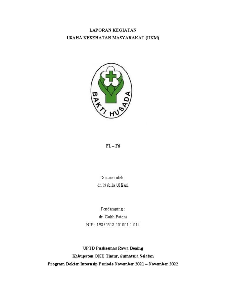 Laporan Ukm F1-F6 | PDF