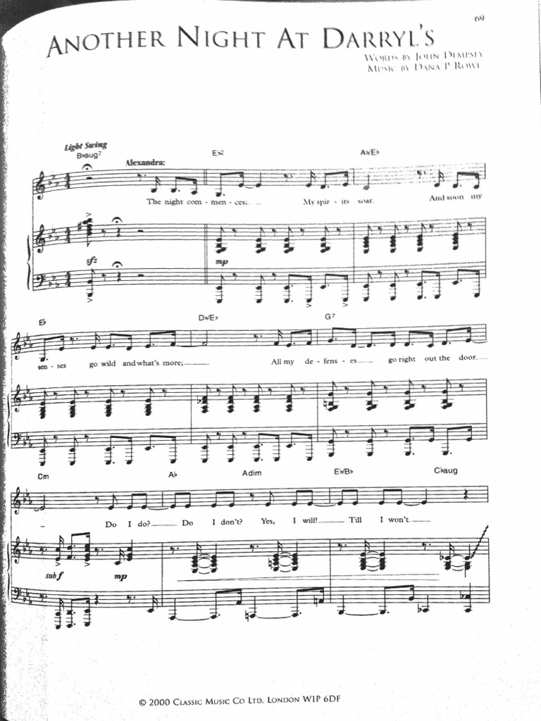 Another Night at Darryl-S | PDF