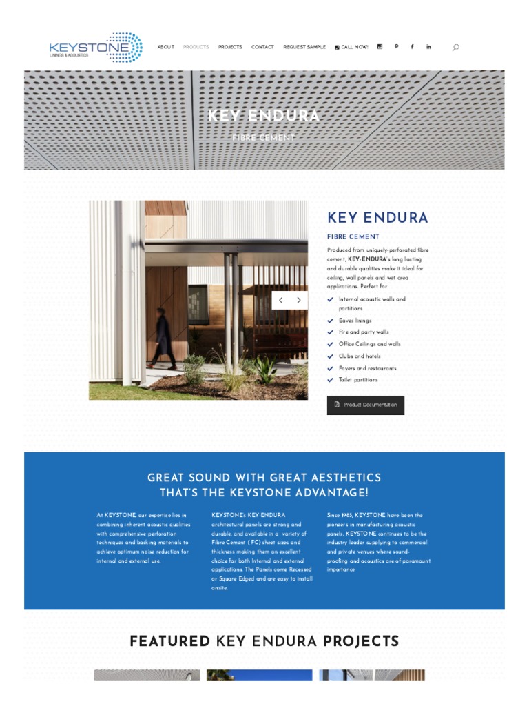 Perforated Fibre Cement FC Sheeting Panels - Key Endura - Keystone ...