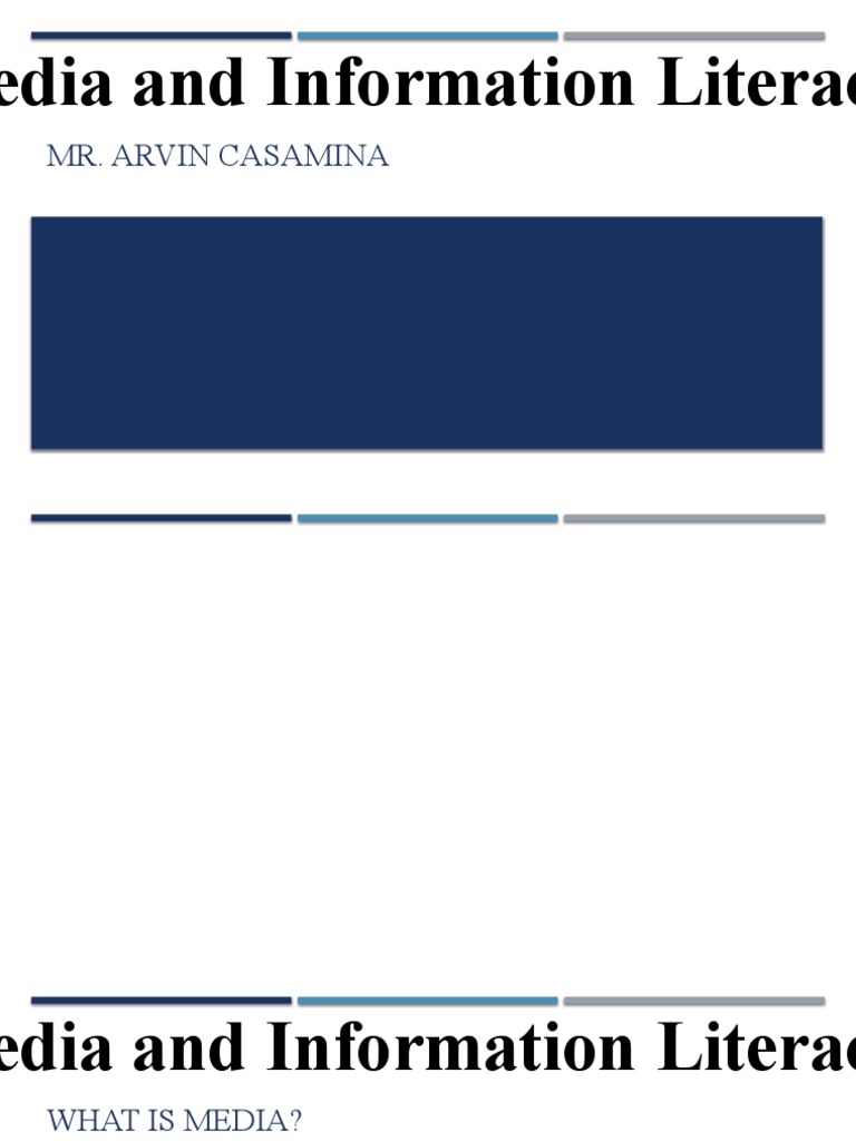 MIT Lesson 1 What Is Media | PDF